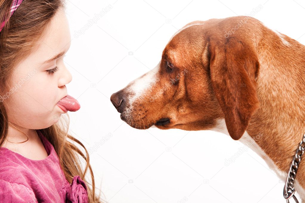 Protrude tongue — Stock Photo © cokacoka #8000620