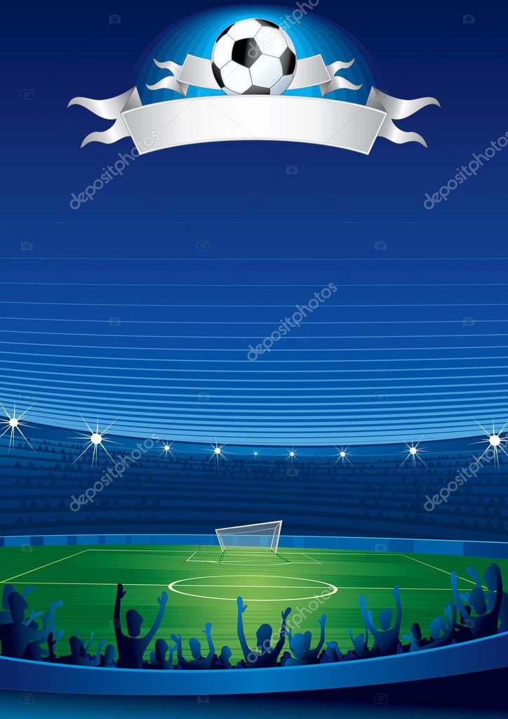 Soccer Stadium — Stock Vector © PILart #8440633 Soccer Stadium — Stock Vector © PILart #8440633