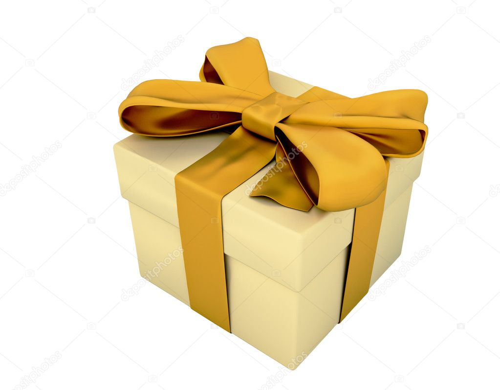 Gift box isolated Stock Photo by ©Supertrooper 8183209