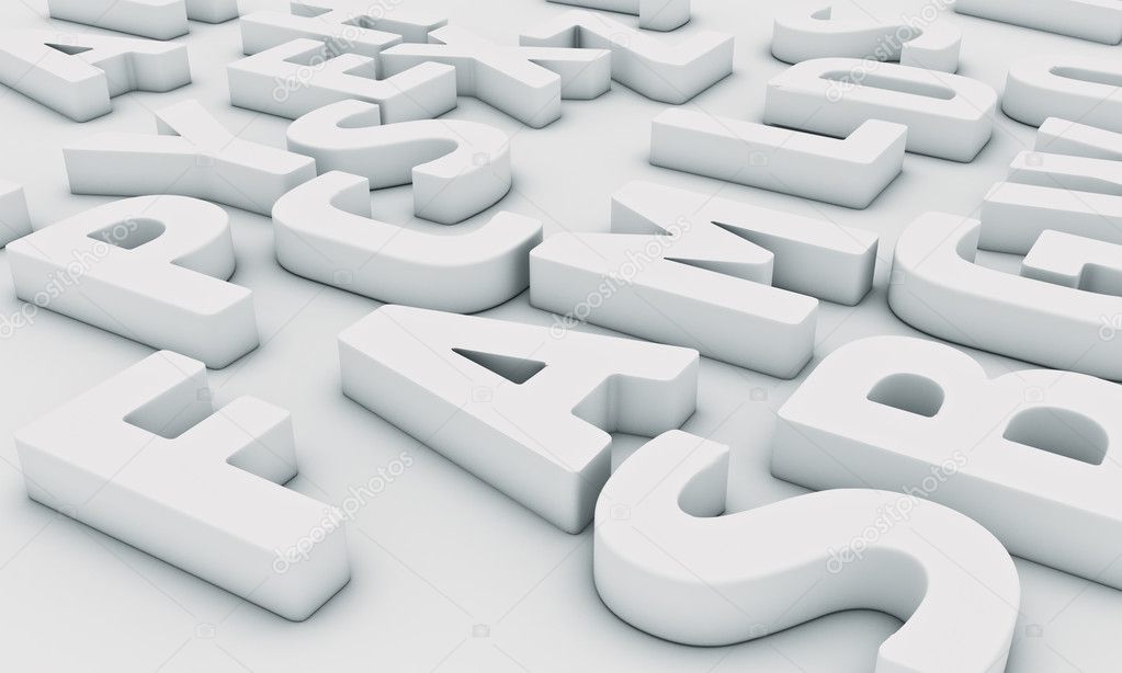 White letters Stock Photo by ©Supertrooper 9442528