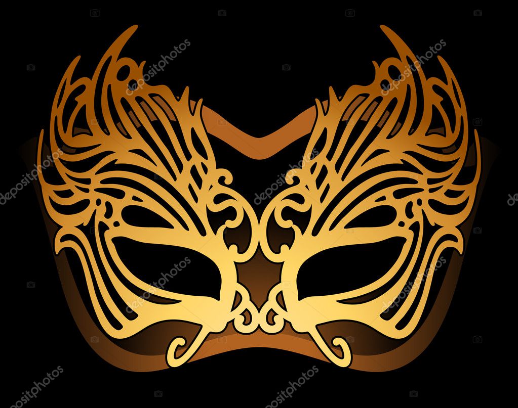 Gold mask Stock Vector Image by ©svetik #9795955