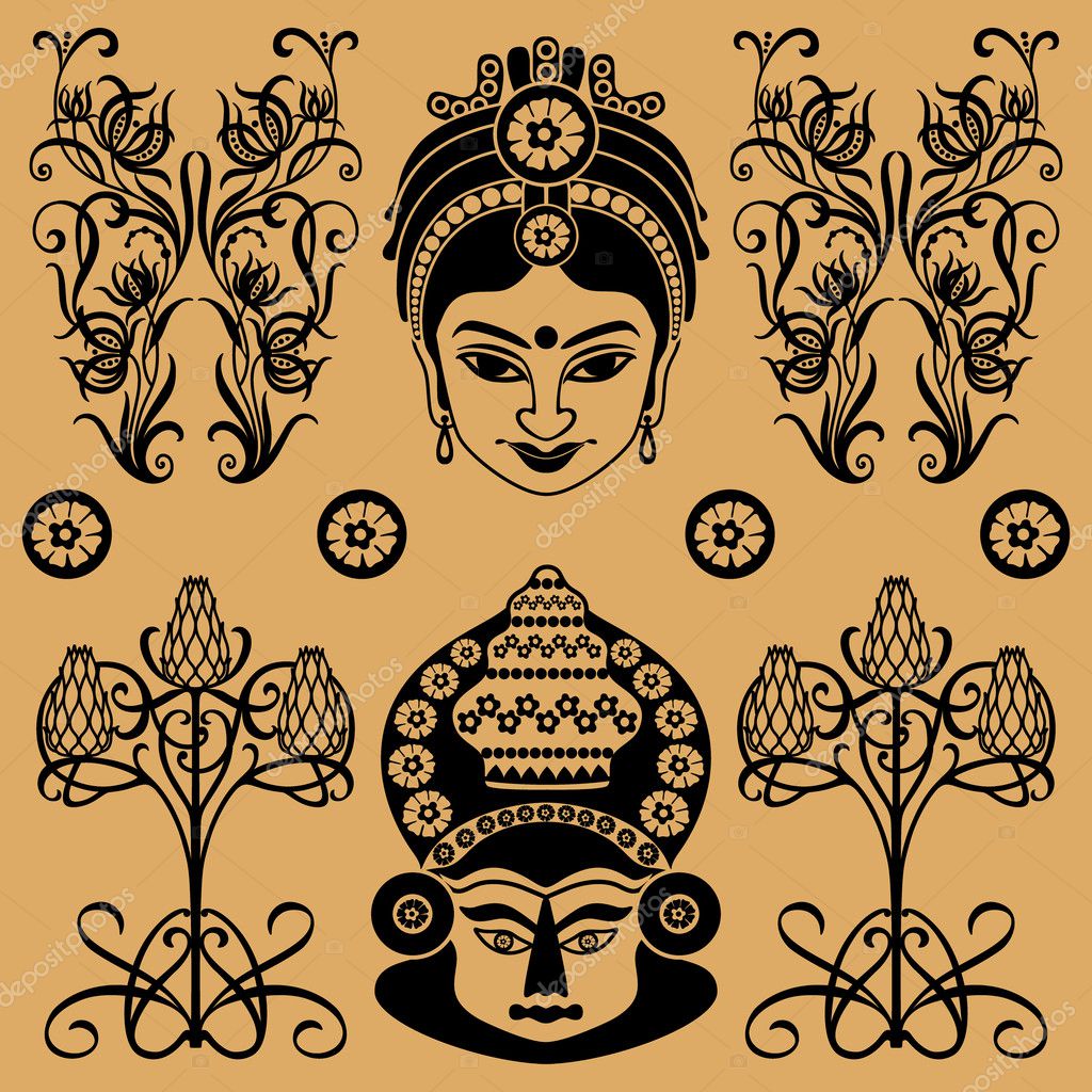 Indian decorative pattern Stock Vector Image by ©svetik #9796171