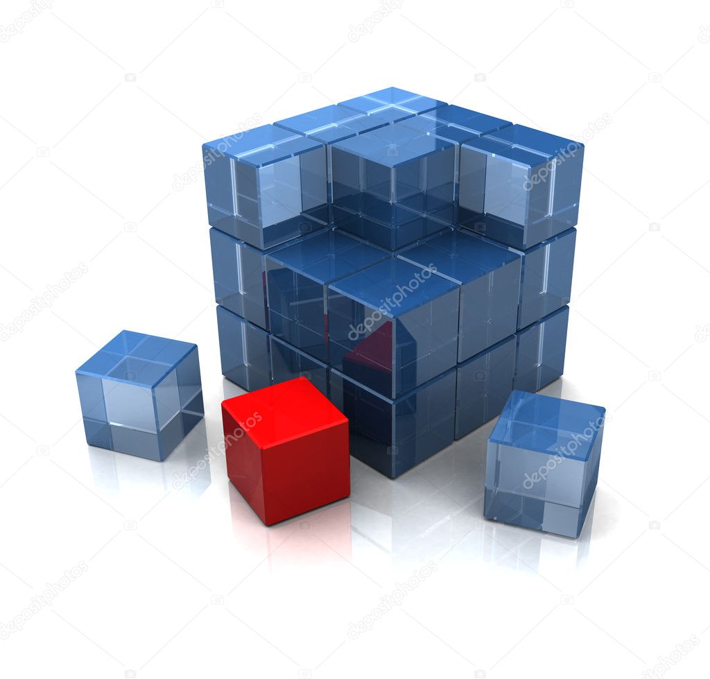 Cube assembling Stock Photo by ©mmaxer 9574366