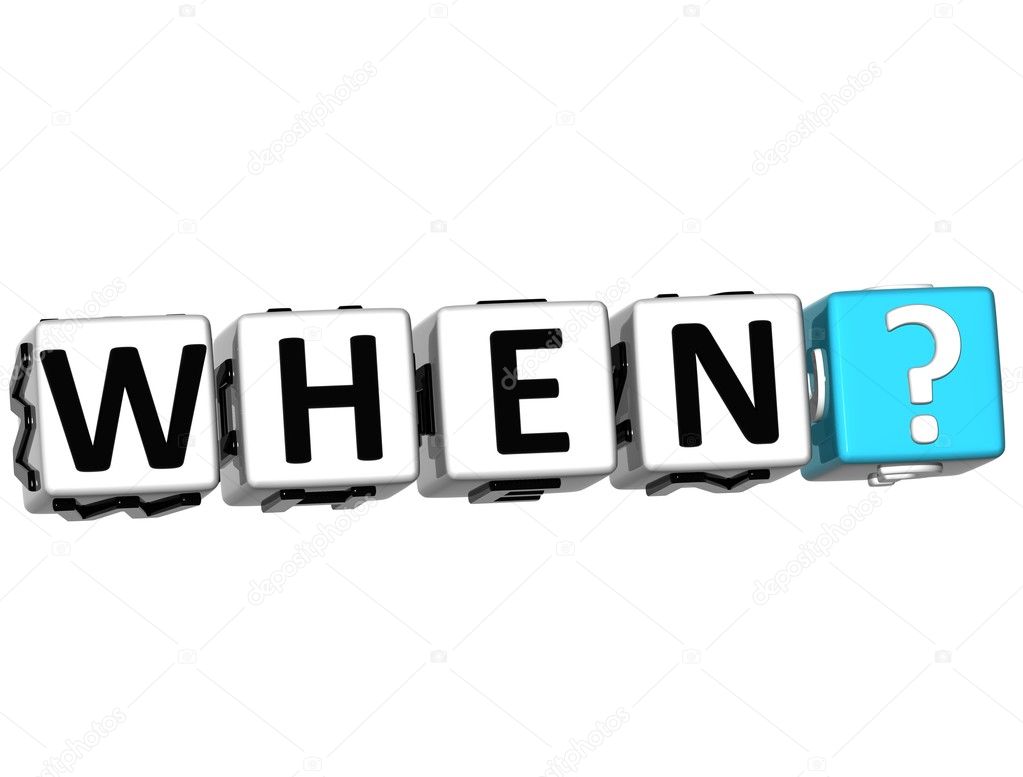 3D word When with question mark. — Stock Photo © Curioso_Travel ...