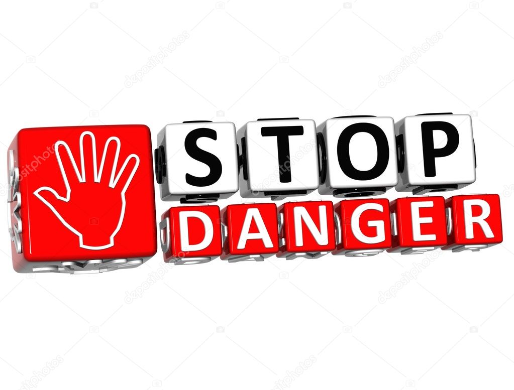 3D Stop Danger Hand block text Stock Photo by ©Curioso_Travel ...