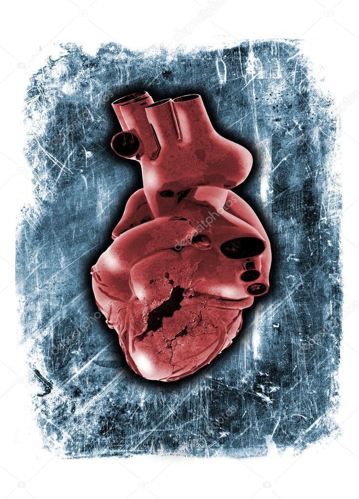 Broken human heart Stock Photo by ©maninblack 10256731