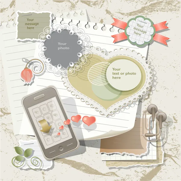 Scrapbook elements Vector Art Stock Images | Depositphotos