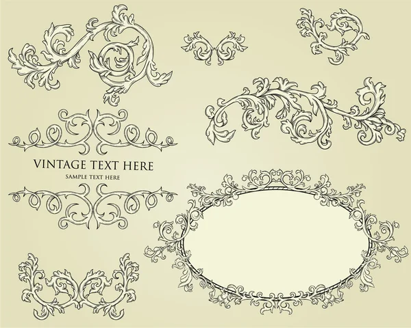 Molduras rococo Vector Art Stock Images | Depositphotos