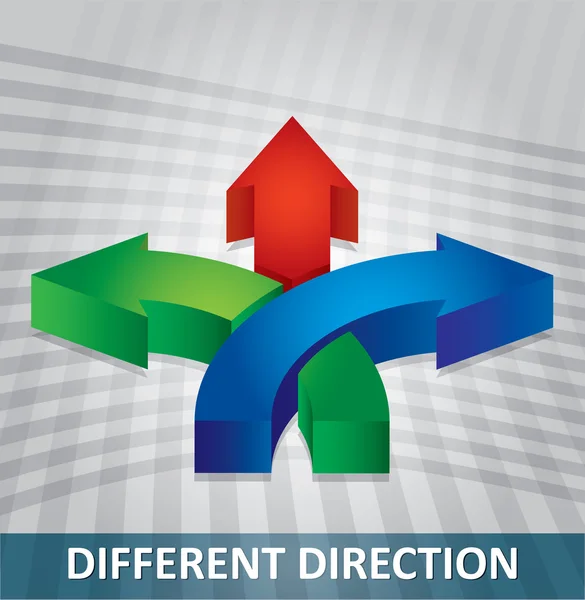 Different direction vector Vector Art Stock Images | Depositphotos
