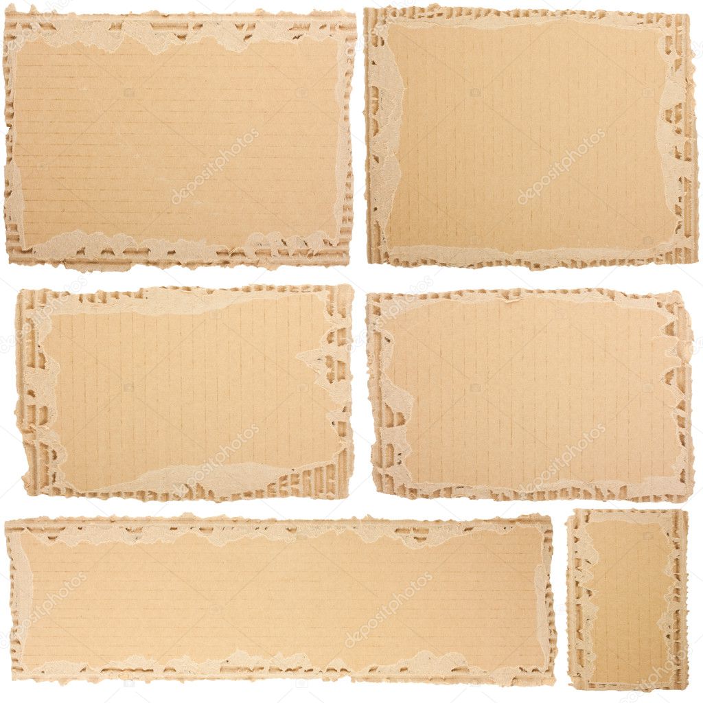 Collection of a cardboard pieces — Stock Photo © mbongo #8598364