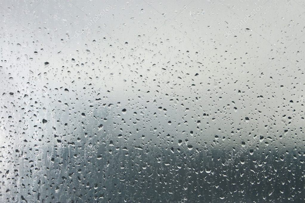 Drops of dew on a transparent surface Stock Photo by ©Markit 9877428