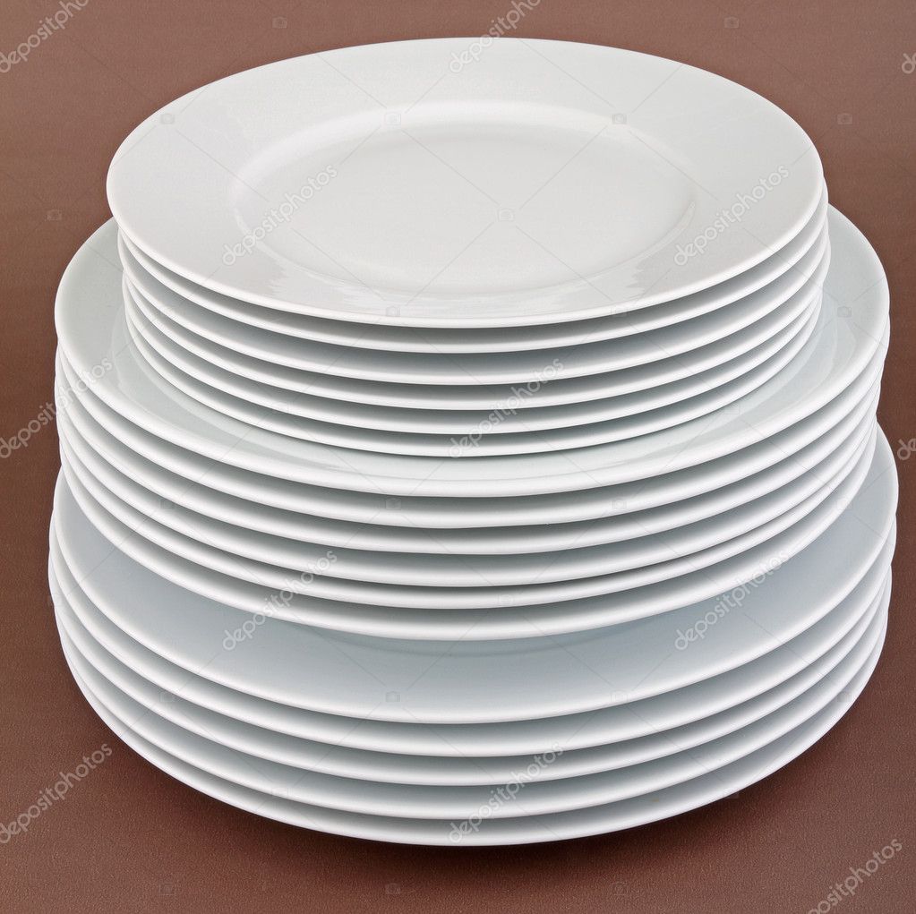 Stack of plates — Stock Photo © studioM #9095792