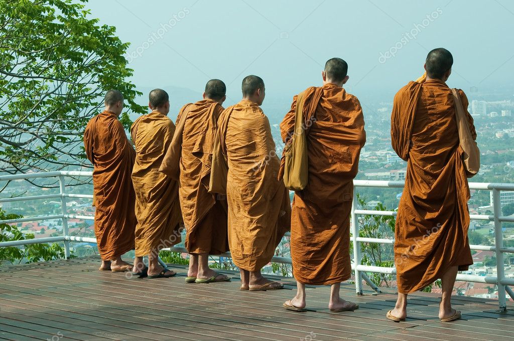 Thai monks — Stock Photo © hinnamsaisuy #9603554