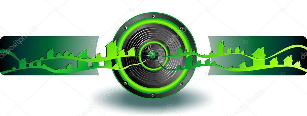 Sound wave banner Stock Vector Image by ©art1art #7980837