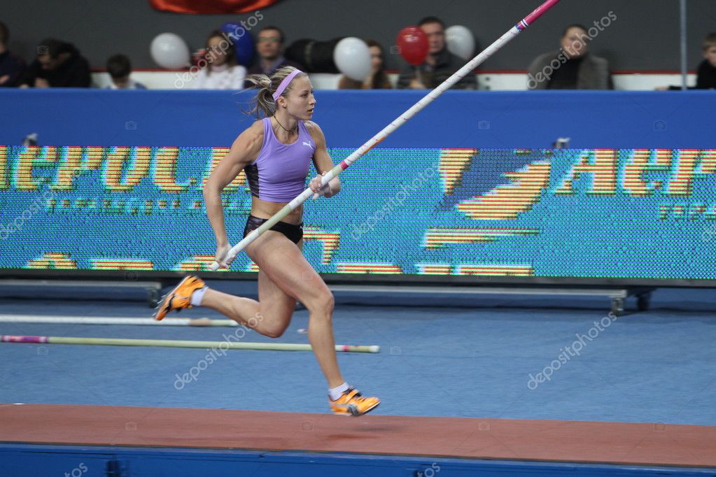 Ptacnikova Irina - czech pole vaulter – Stock Editorial Photo ...