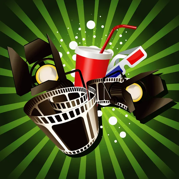 Movie theme background Vector Art Stock Images | Depositphotos