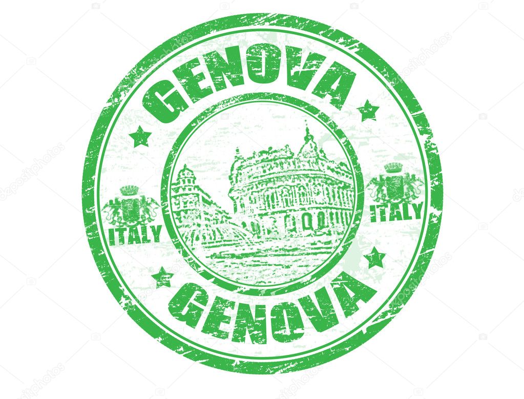 Genova stamp Stock Vector Image by ©roxanabalint #9341402