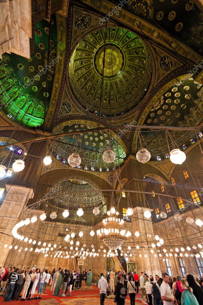Egypt, cairo. mohammed ali mosque. the inside. Stock Photo by ...
