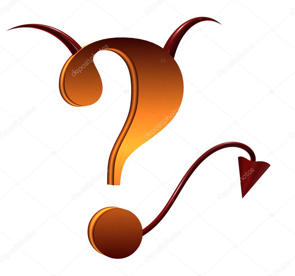 Devil's a question mark Stock Photo by ©lina0486 8368989