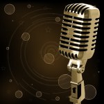 Microphone poster background Stock Vector Image by ©ranker666 #3385360