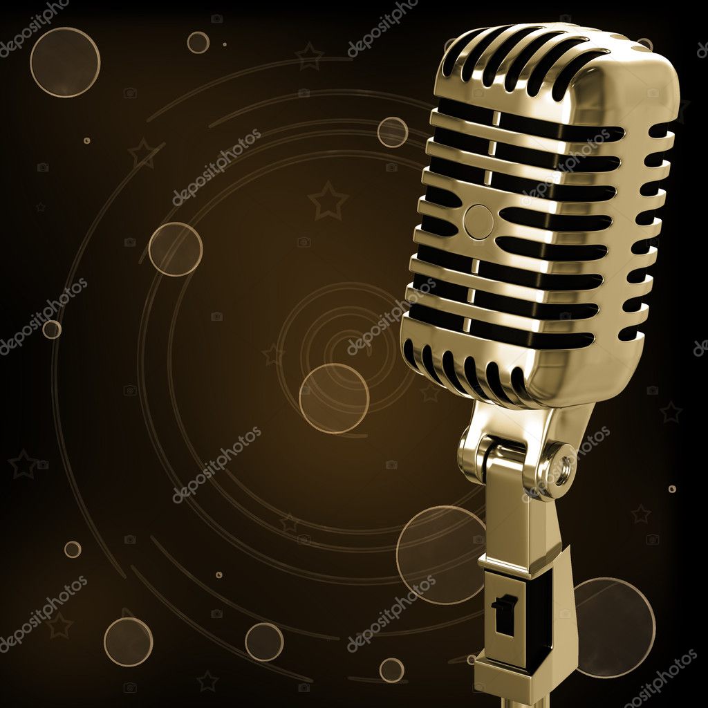 Vintage microphone — Stock Photo © lina0486 #8933285