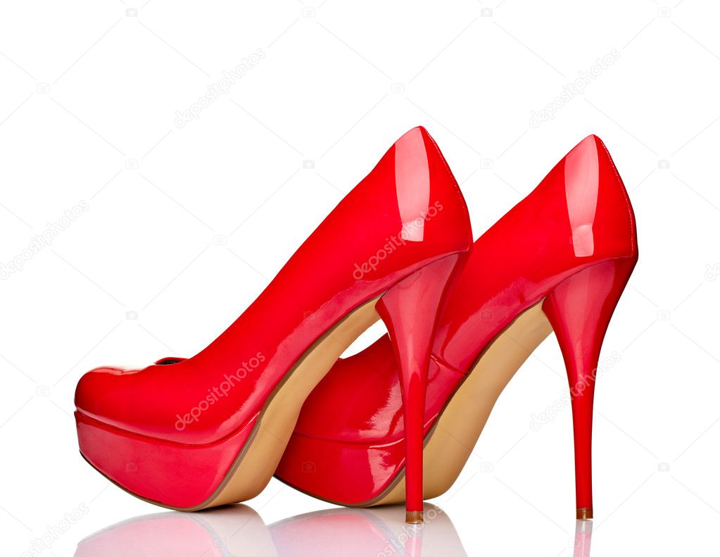 Red high heel shoes Stock Photo by ©PicsFive 10365025