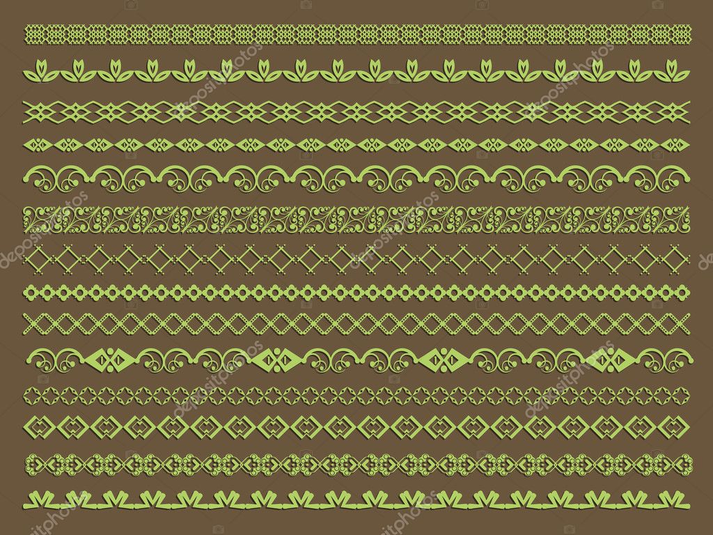 Decorative borders — Stock Photo © kjpargeter #9354282