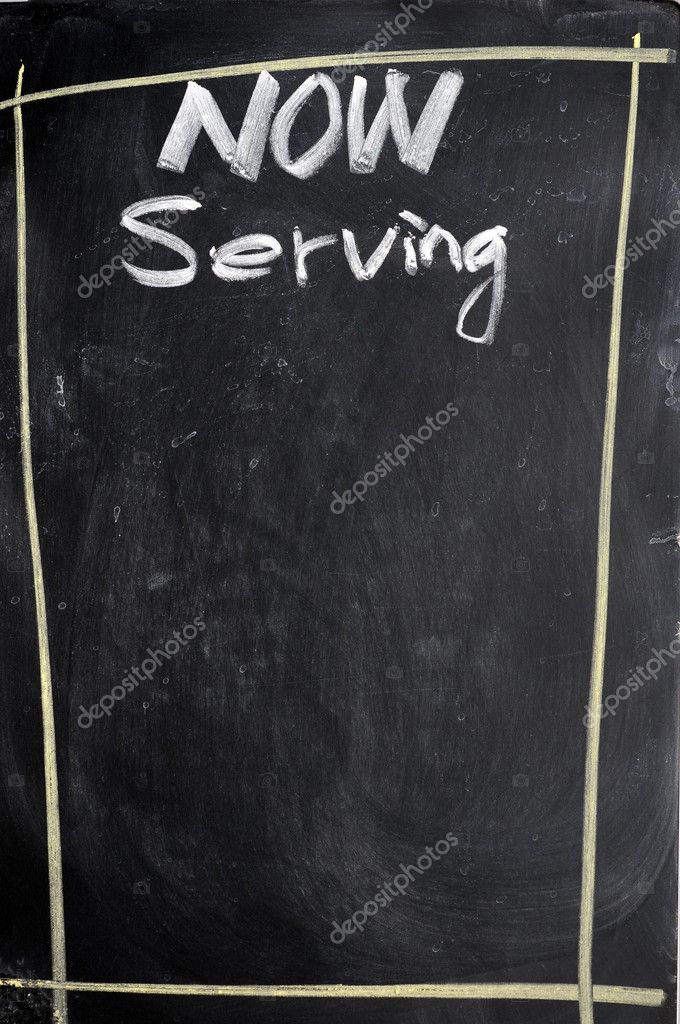Menu of now serving Stock Photo by ©bbbbar 8179763