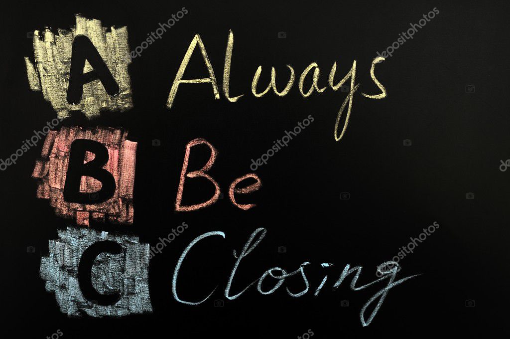 Acronym of ABC - Always Be Closing — Stock Photo © bbbbar #8510055