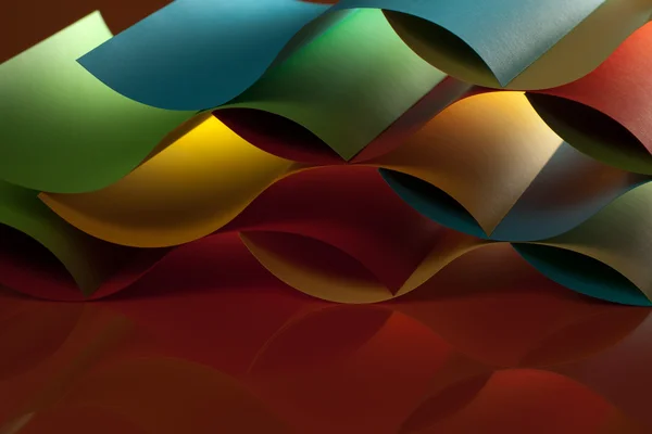Detail of waved colored paper structure — Stock Photo © shotsstudio ...