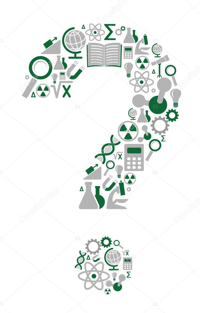 Scientific question mark — Stock Vector © Dimoza #7971441