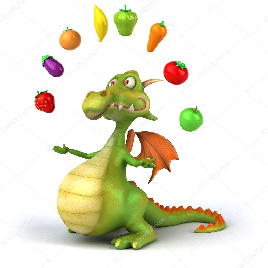 Fun dragon 3d — Stock Photo © julos #8877346
