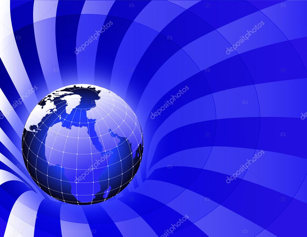 Digital World Map Design Stock Vector by ©baavli 8252527