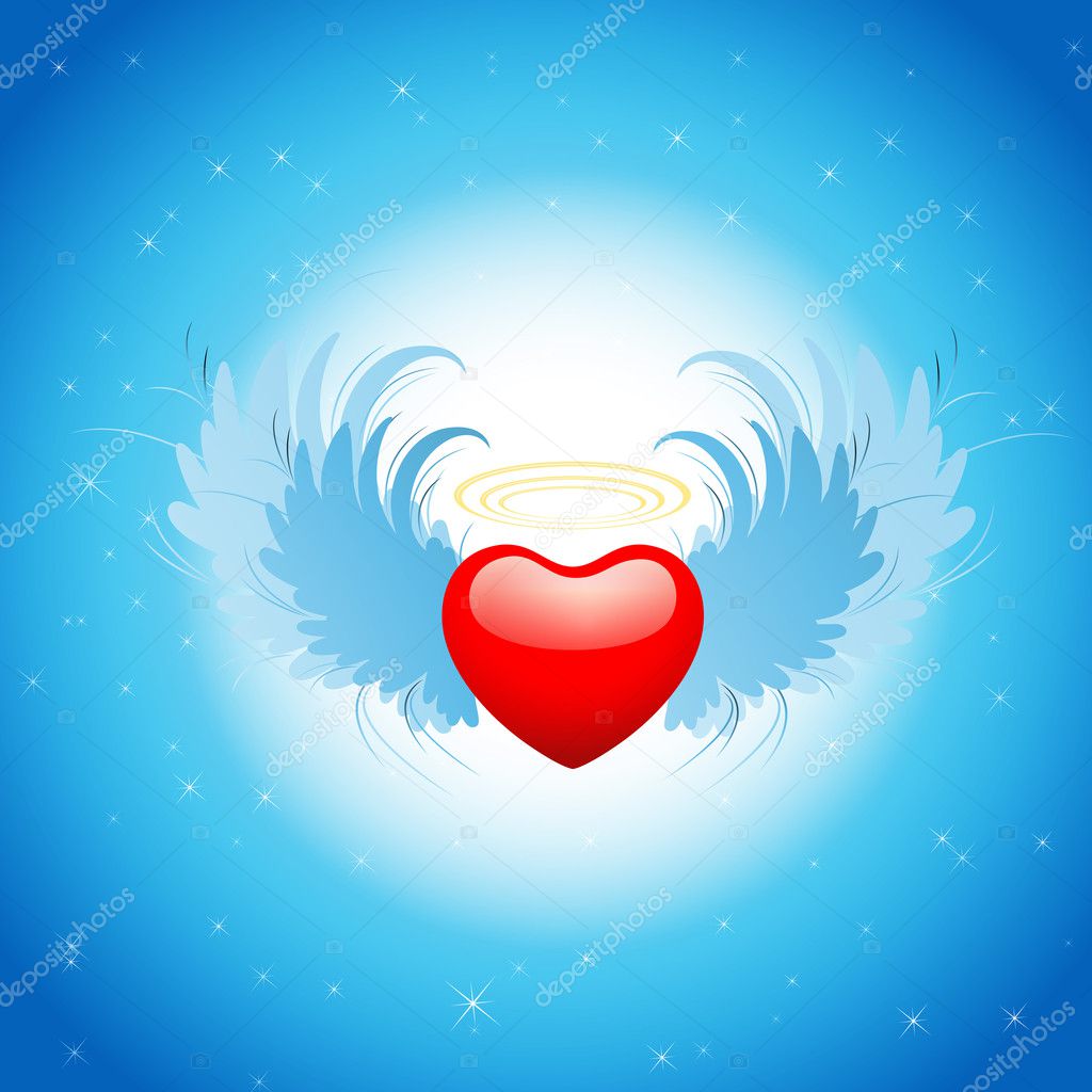 Flying Heart Stock Vector by ©baavli 8385433