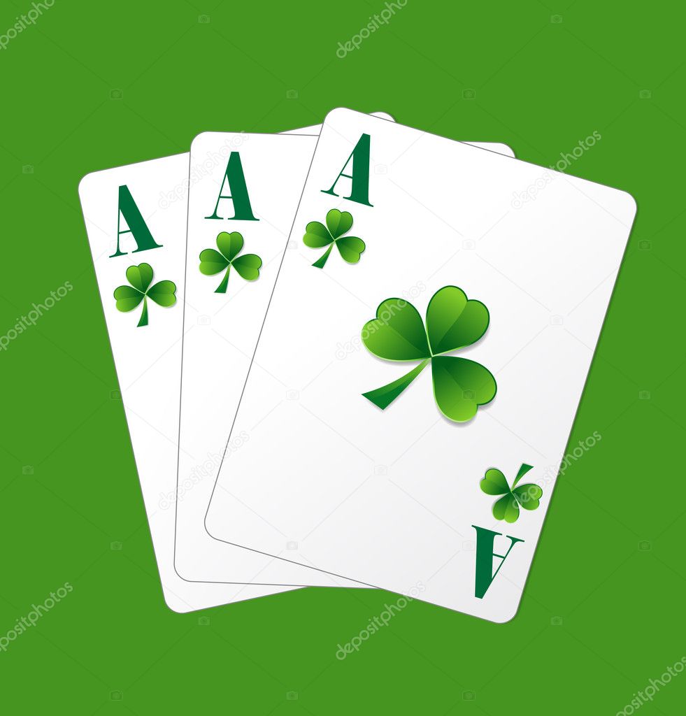 St. Patrick’s Day Playing Cards — Stock Vector © baavli #9098263