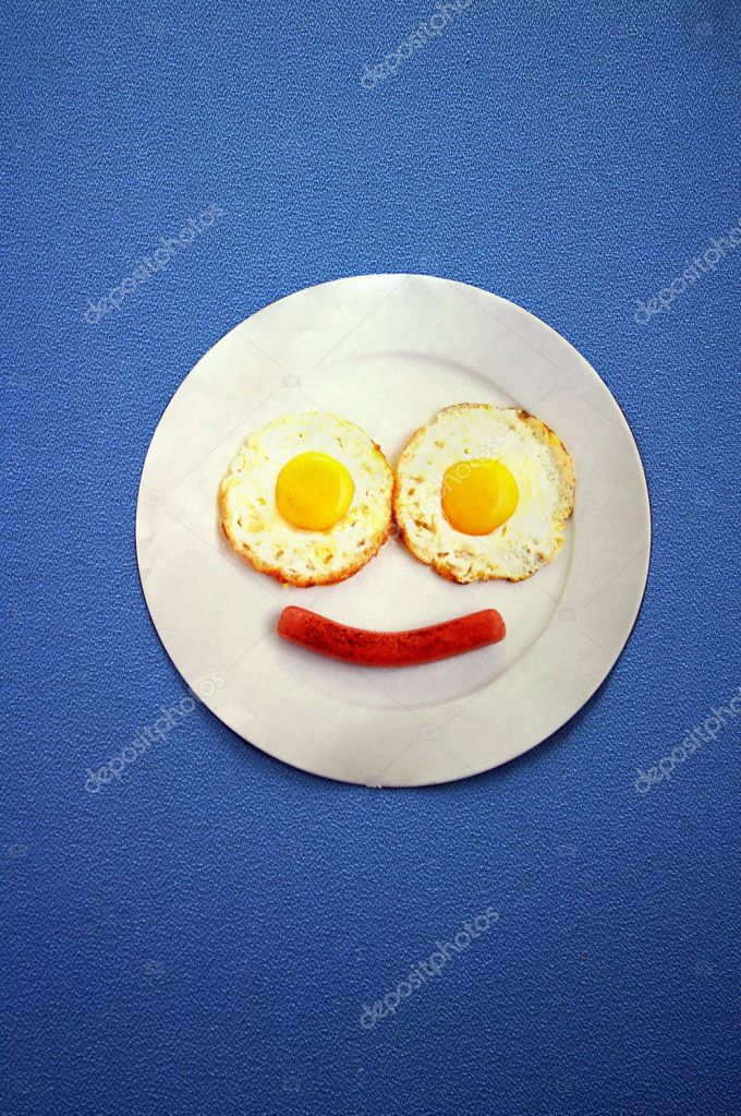 Smiley face on blue background — Stock Photo © kawing921 #9798377