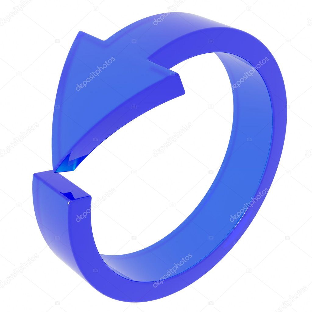 Blue arrow. Cycle. Stock Photo by ©kovaleff 9271245