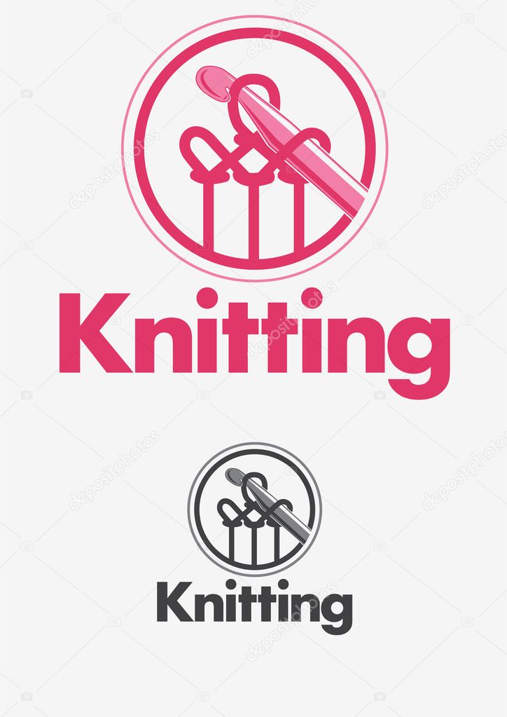 Knitting logo Stock Vector Image by ©Ermine #9097941