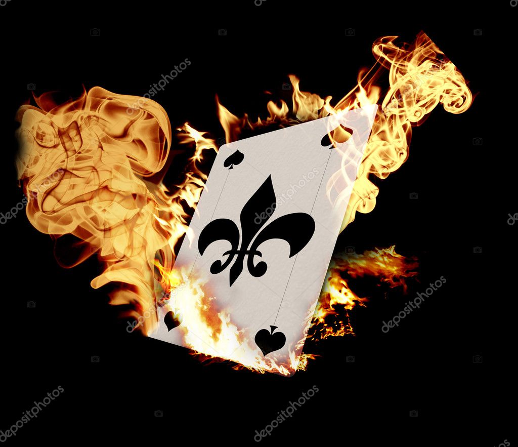 Burning Card — Stock Photo © novelo #8582530