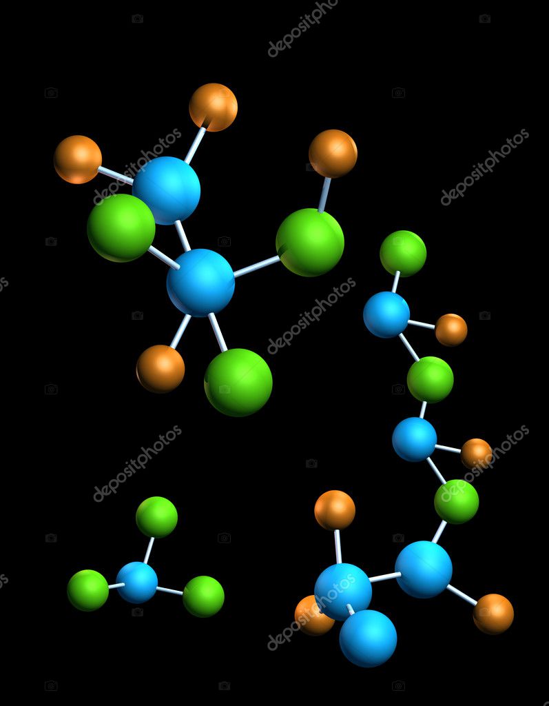 Molecular structures — Stock Photo © anterovium #9388620
