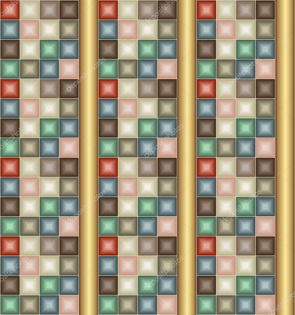 Mosaic seamless pattern background Stock Vector Image by ©Olegnesterov ...