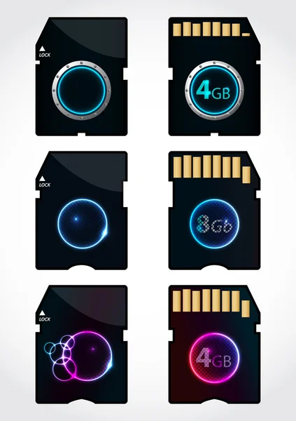 Memory card design Vector Art Stock Images | Depositphotos