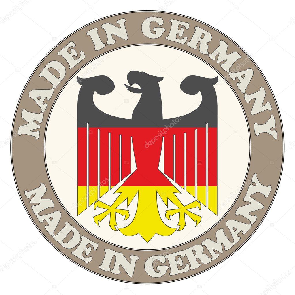 Faite en symbole de lAllemagne — Image vectorielle konahinab © #8613098