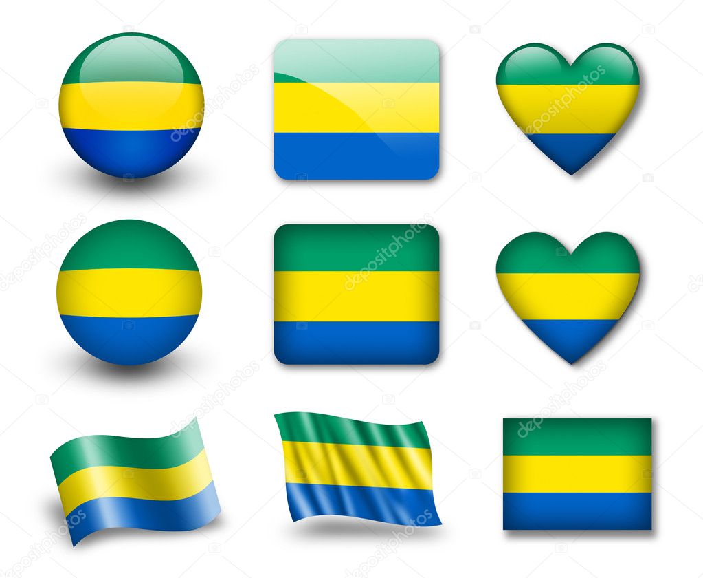 The Gabonese flag Stock Photo by ©TpaBMa2 8969057