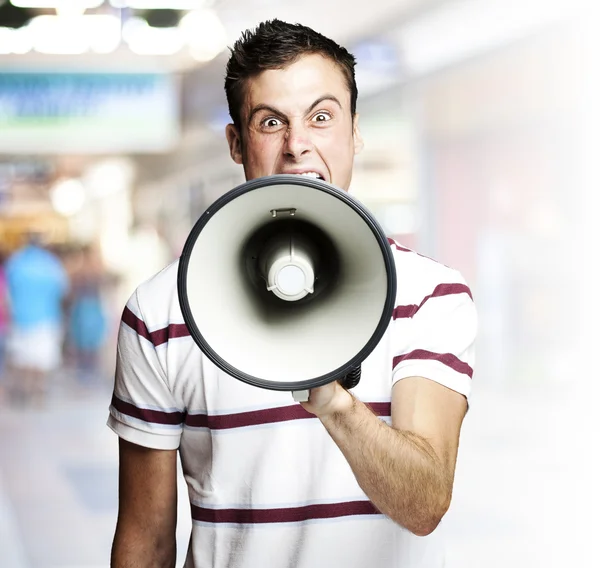 Young man shouting - Stock Image - Everypixel