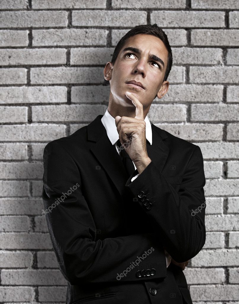 Business man thinking — Stock Photo © coolfonk #10174814