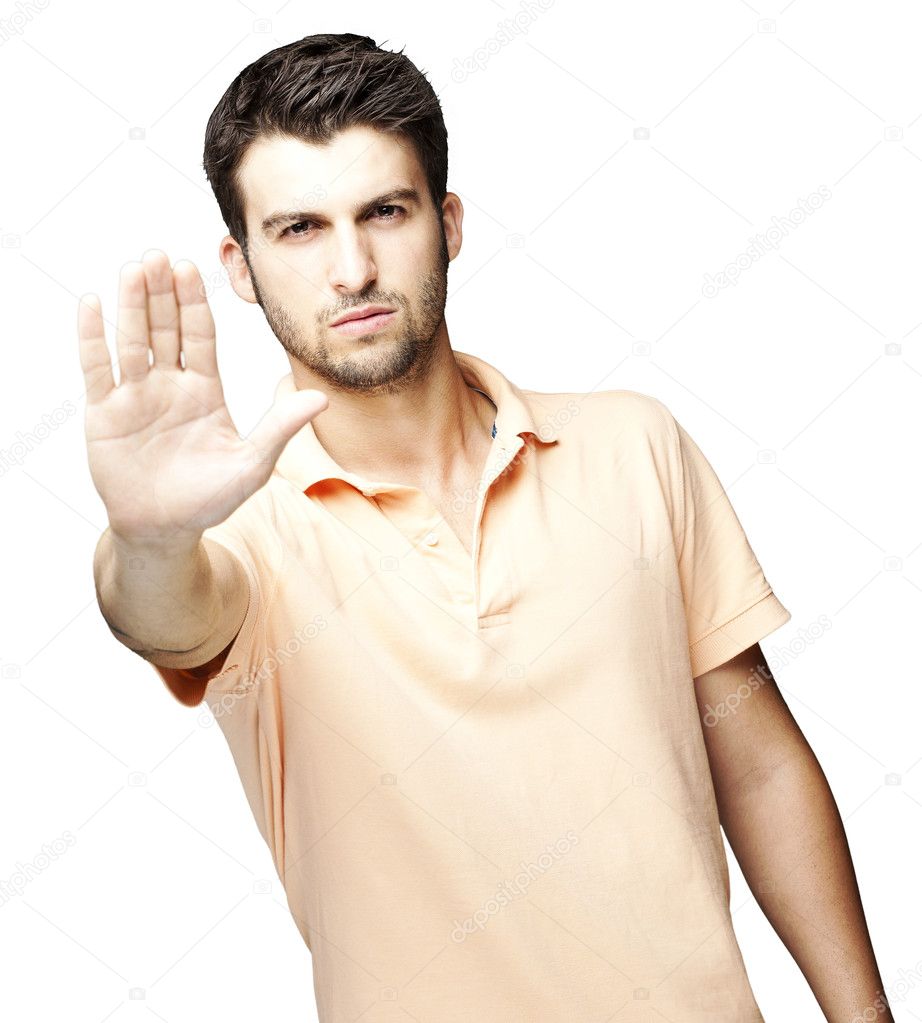 Man stop symbol Stock Photo by ©Krakenimages.com 10177561
