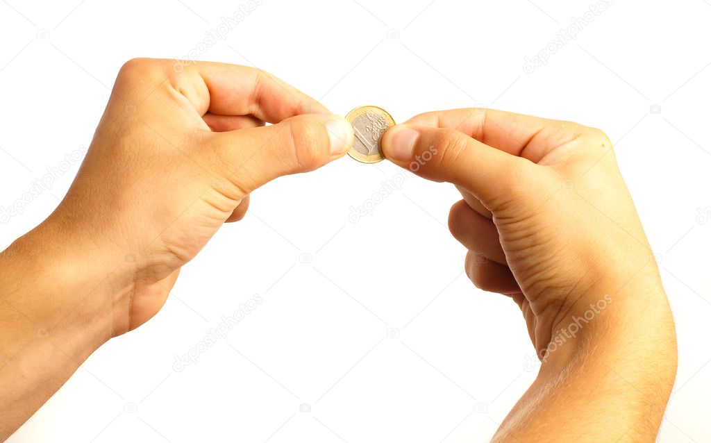Hand and coin Stock Photo by ©Krakenimages.com 10182458