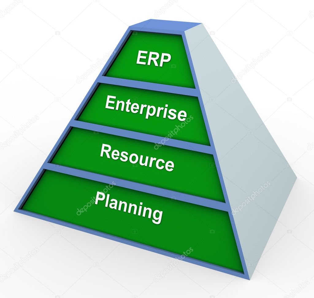 Erp pyramid — Stock Photo © nasirkhan #9521090
