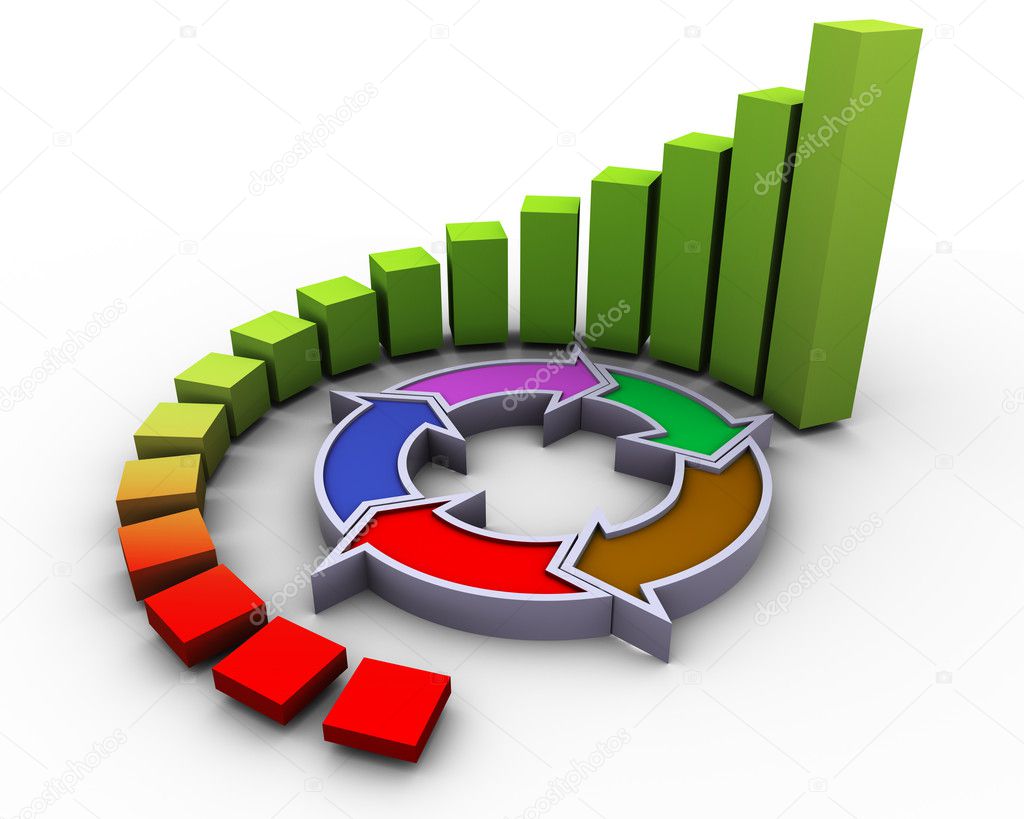 Diagramme de progression 3d image libre de droit par nasirkhan © #9550906